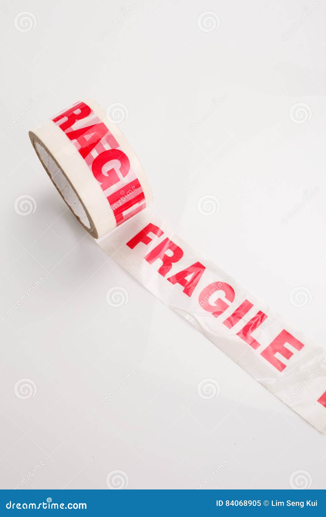 Fragile tape stock image. Image of sellotape, isolated - 84068905