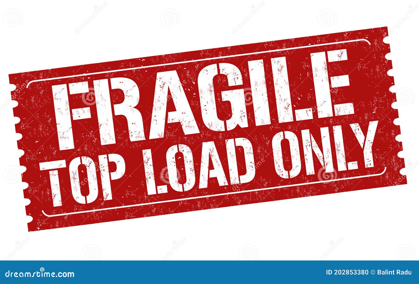 Fragile Top Load only Grunge Rubber Stamp Stock Vector - Illustration ...