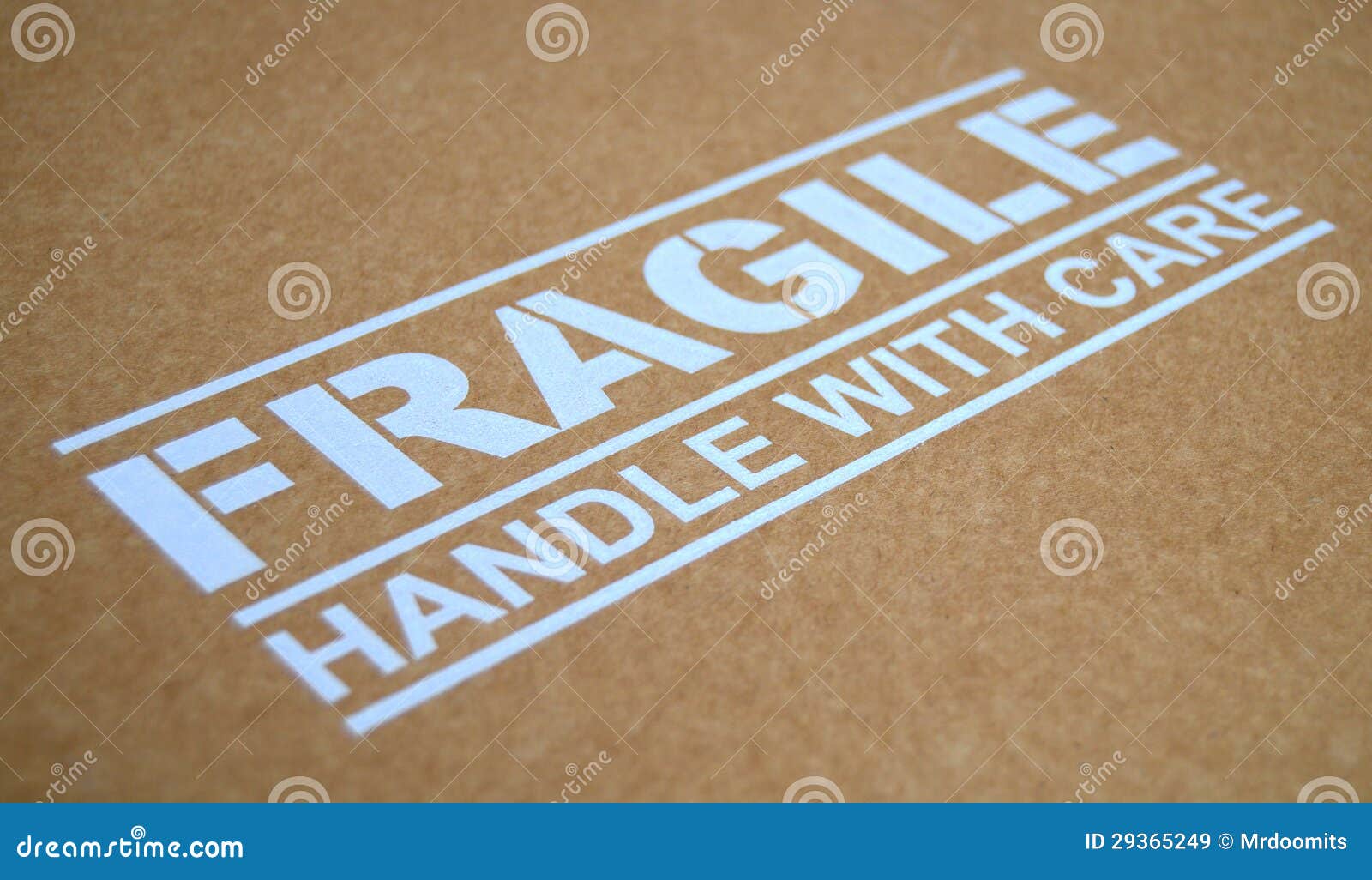 Fragile Warning Sign stock image. Image of container - 29365249