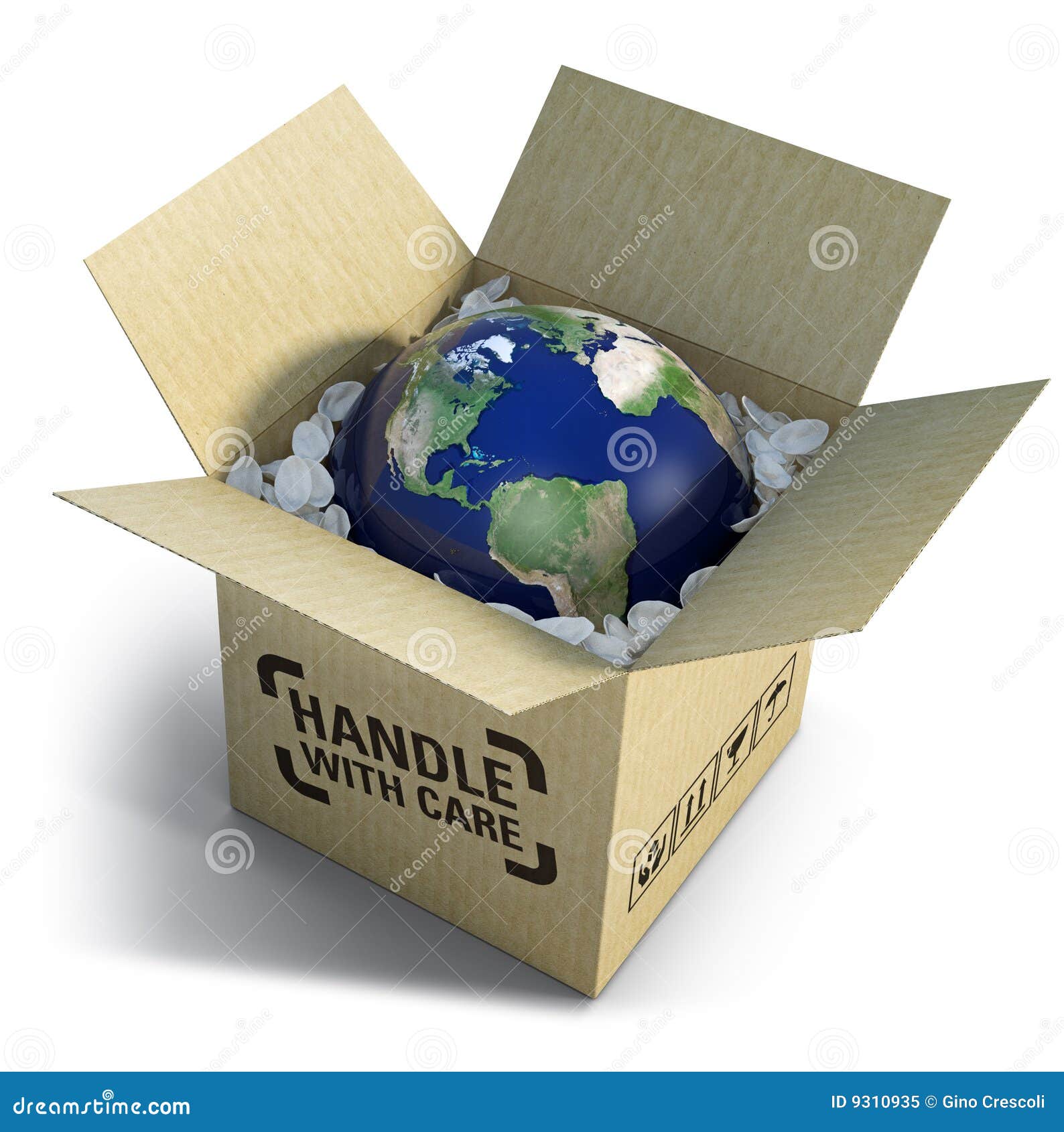 Fragile world stock illustration. Illustration of earth - 9310935