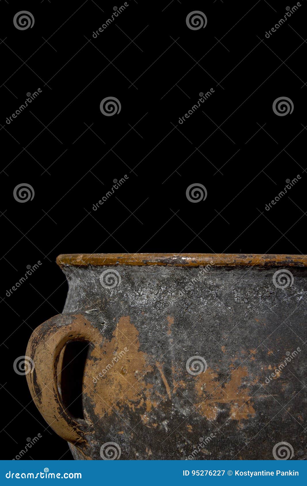 Fragment of Ancient Pottery Stock Image - Image of textured, pottery ...