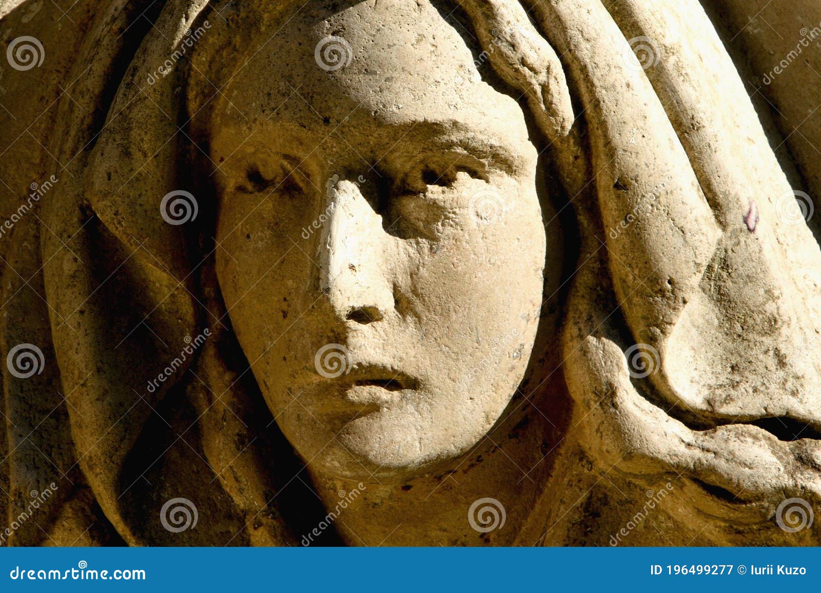 Fragment of Ancient Statue of Mary Magdalene Stock Image - Image of ...