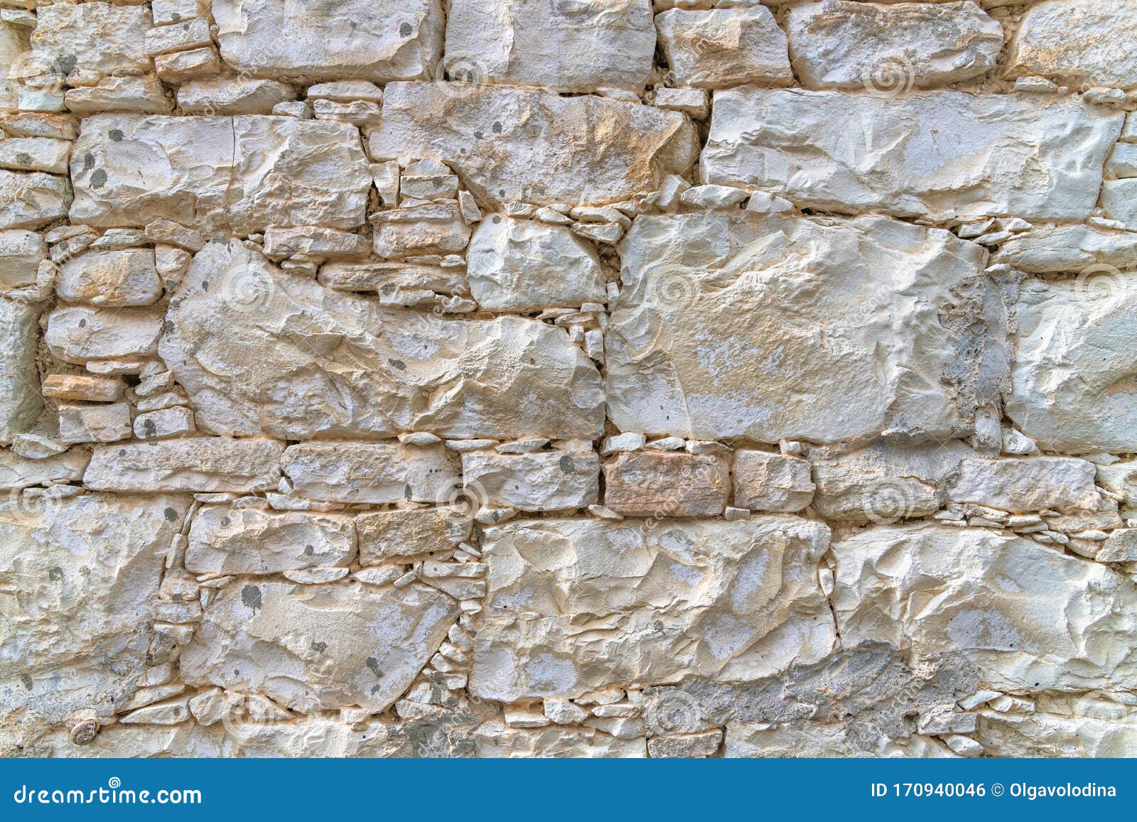 Fragment of an Ancient Stone Wall in Cyprus, Background Stock Photo ...