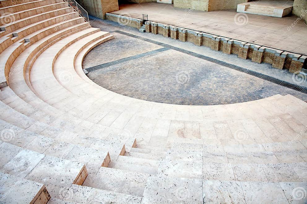 The Fragment of Ancient Theatre Stock Photo - Image of sagunt ...