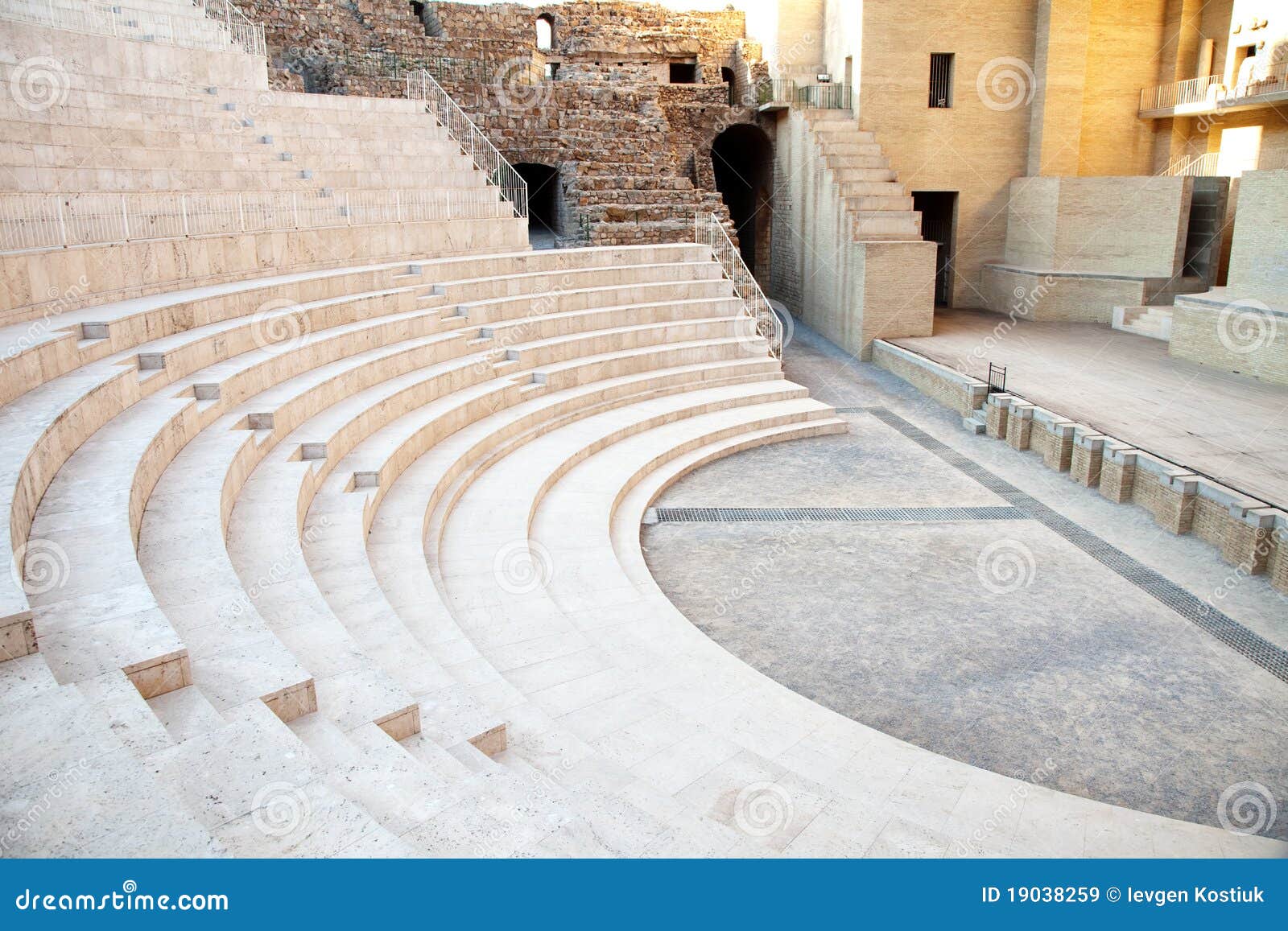 The Fragment of Ancient Theatre Stock Image - Image of sagunt ...