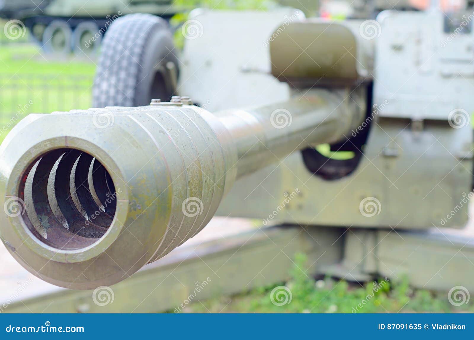 Fragment Artillery gun. stock image. Image of history - 87091635