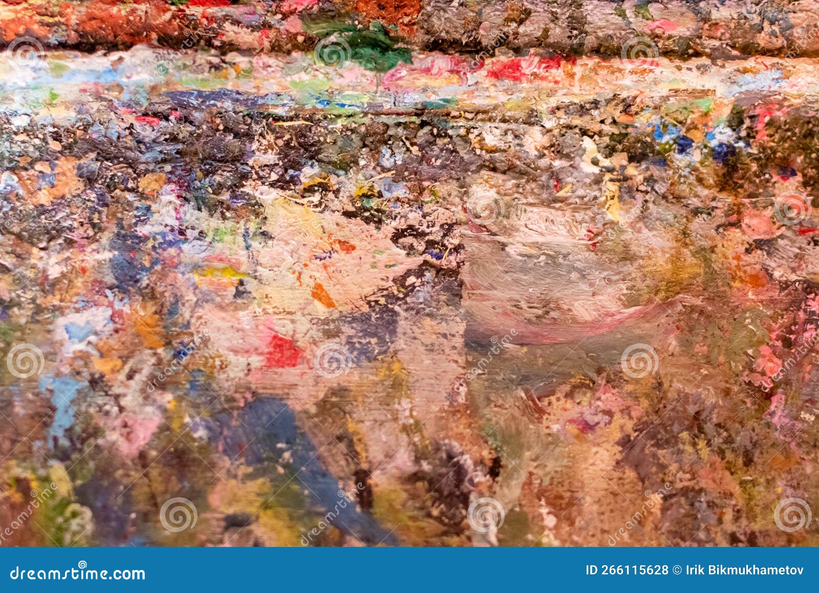 Easel Surface, Smeared With Paints Of The Artist, Seamless Fill Pattern ...