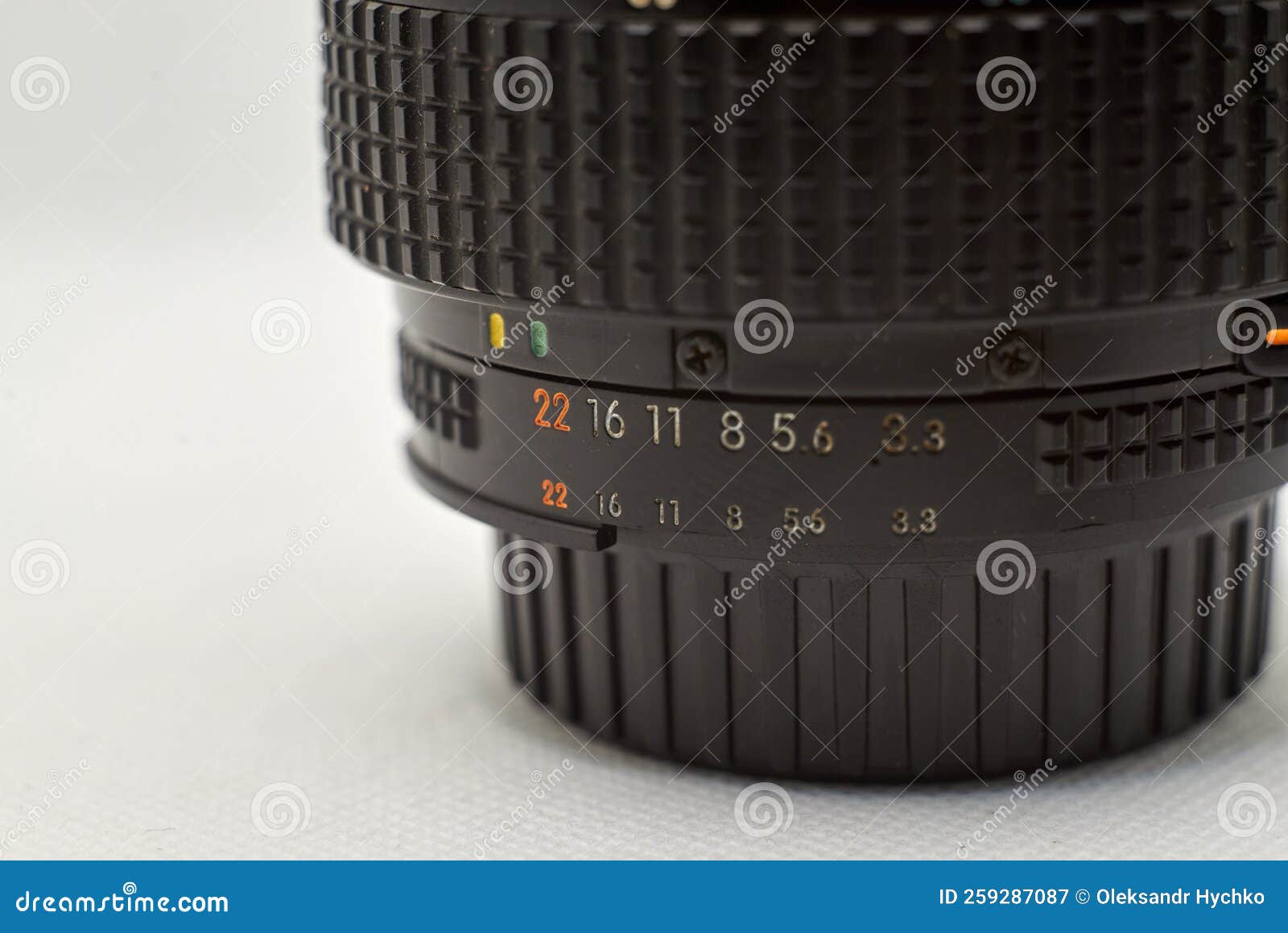 Fragment of Autofocus Lens Isolated Stock Image - Image of aperture ...