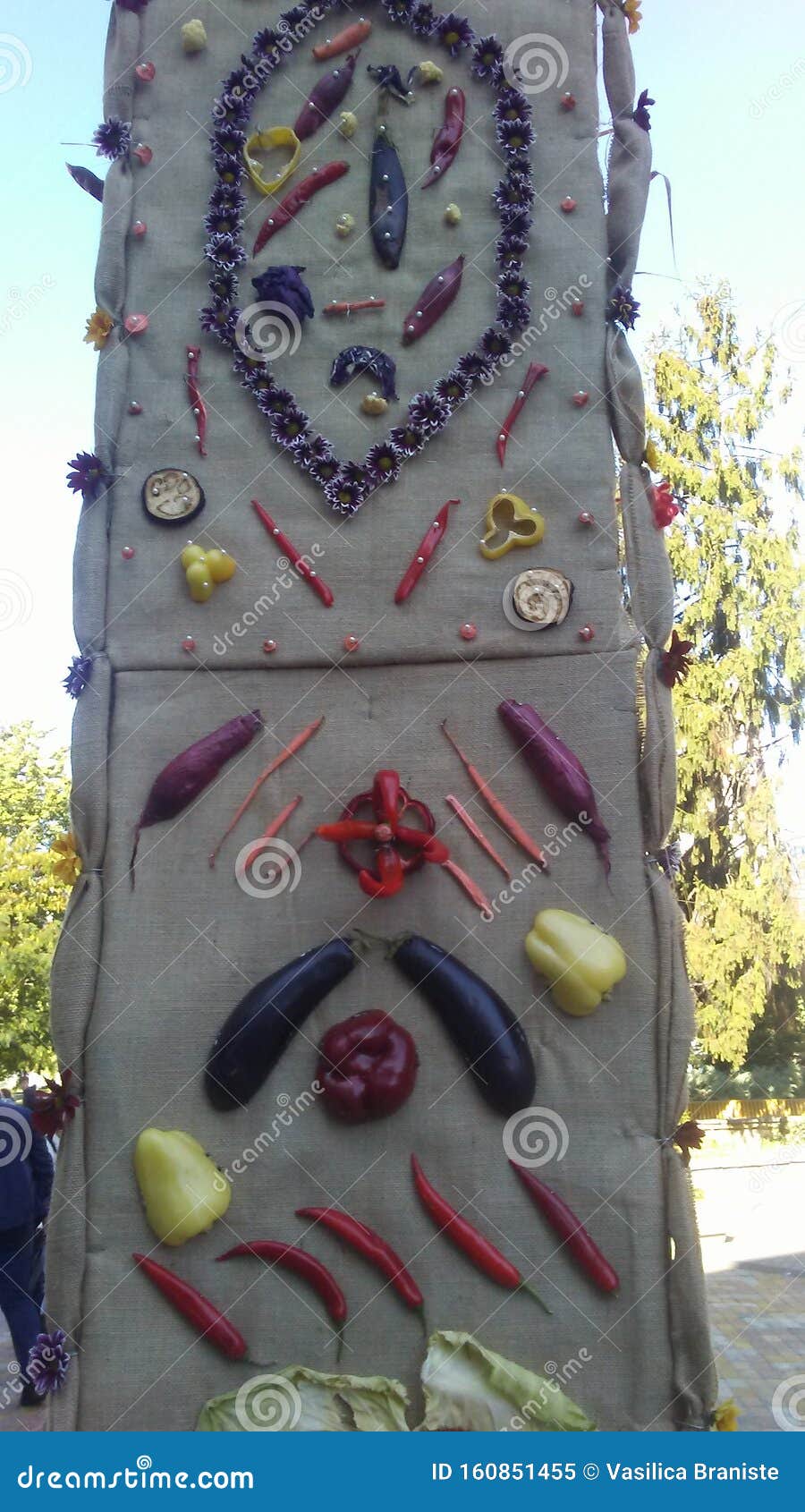 Fragment of Autumn Gate stock image. Image of vegetables - 160851455