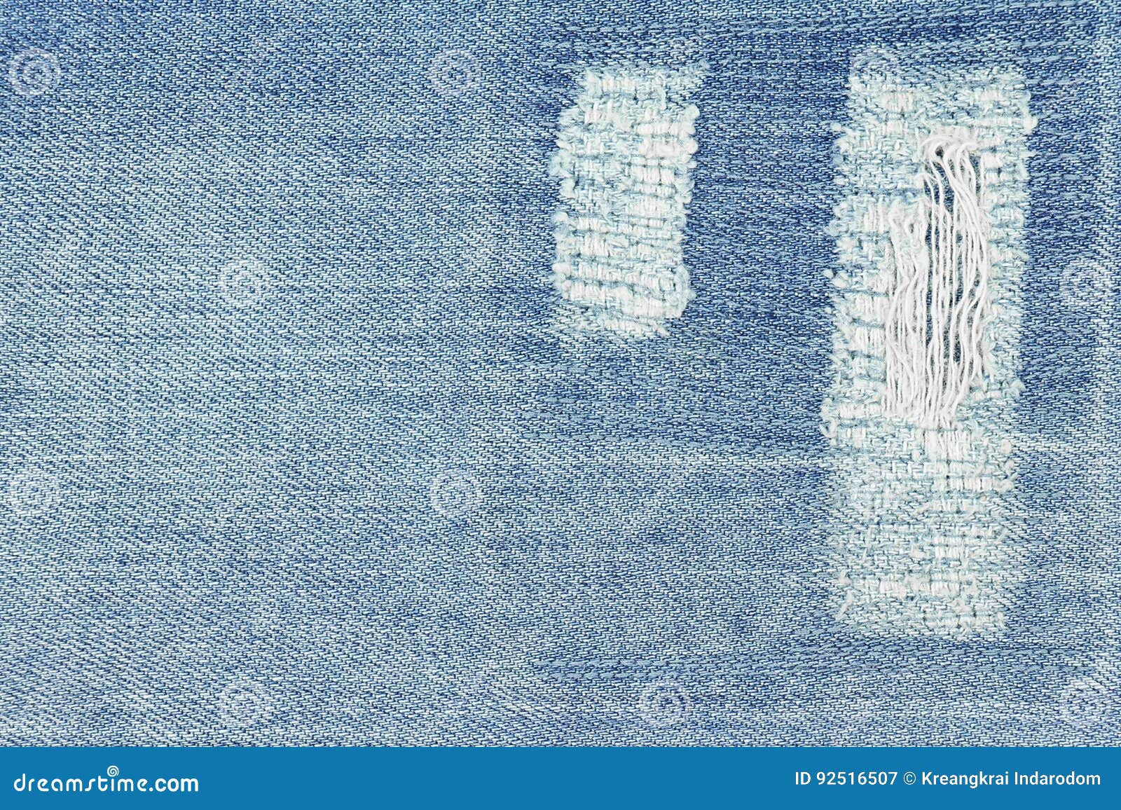 Fragment of Blue Jeans with Patch. Stock Image - Image of frame, cloth ...