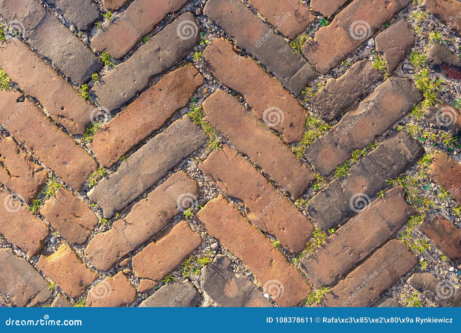 A Fragment of a Brick Road As a Background Stock Image - Image of ...