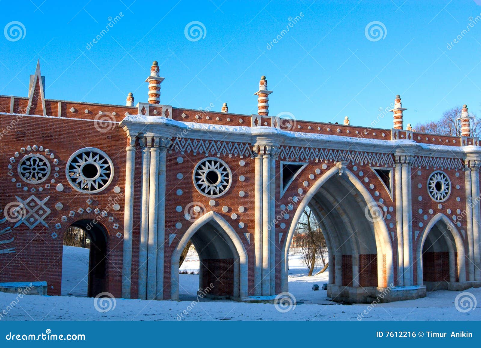 Fragment of Bridge of Gothic Architecture Stock Photo - Image of season ...