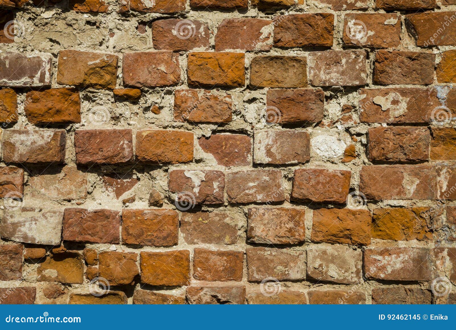 Fragment of a Building with a Collapsed Brick Wall. Stock Image - Image ...