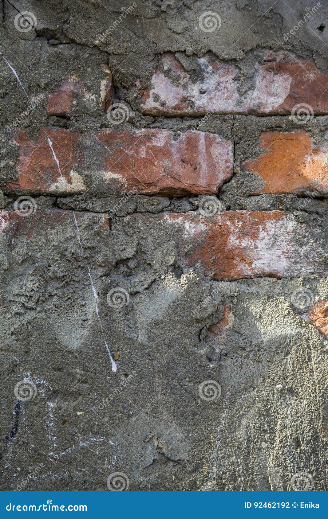 Fragment of a Building with a Collapsed Brick Wall. Stock Photo - Image ...