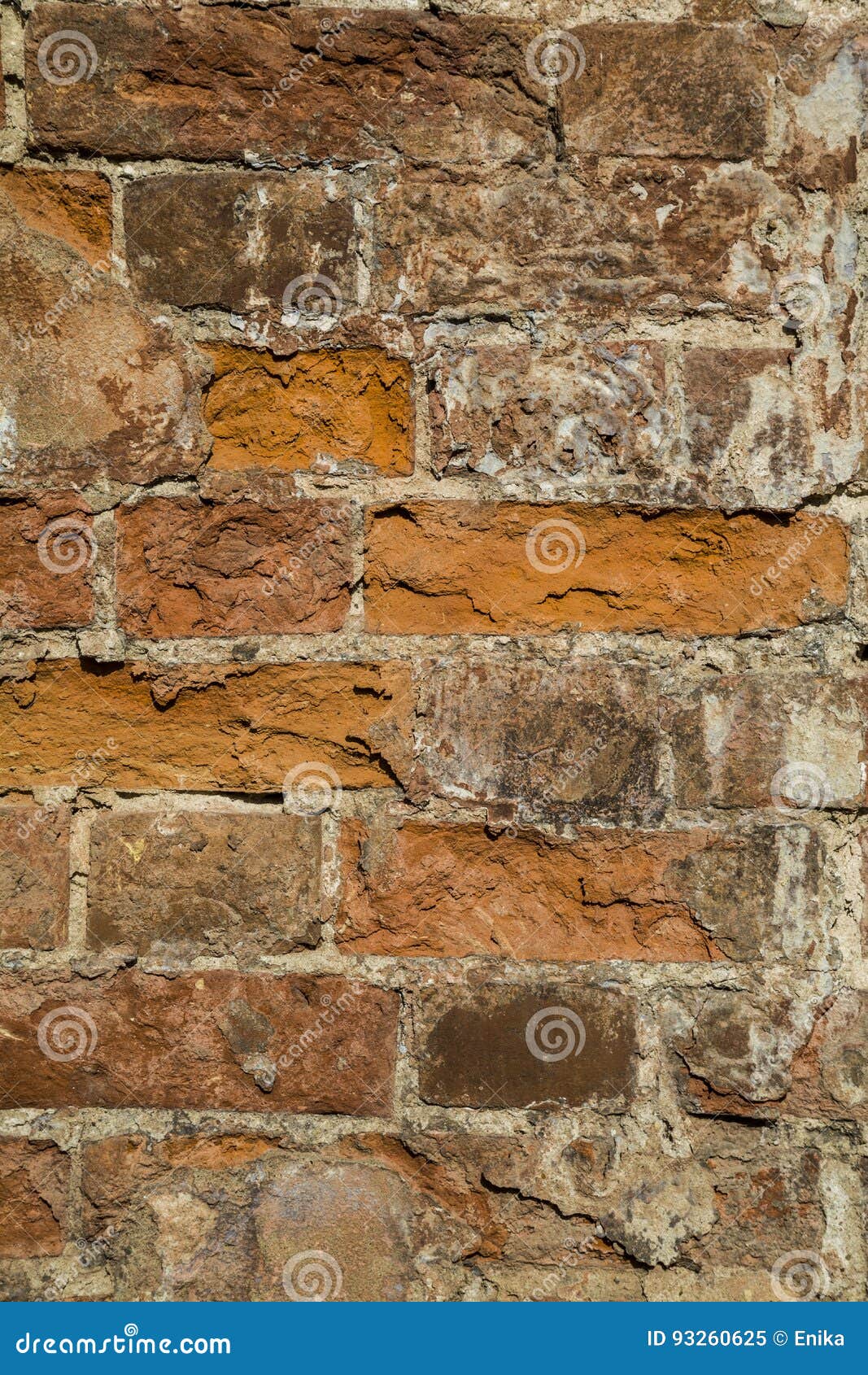Fragment of a Building with a Collapsed Brick Wall. Stock Image - Image ...