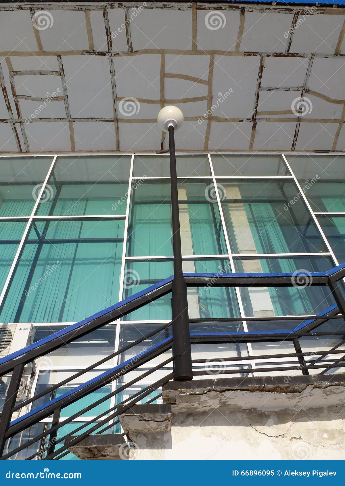 A Fragment of a Building of River Station in Togliatti Stock Image ...