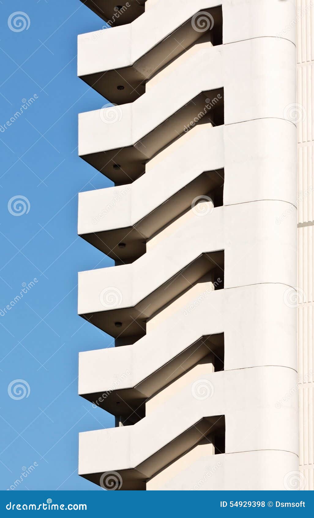 Fragment of a Building with a Staircase Stock Photo - Image of repeat ...