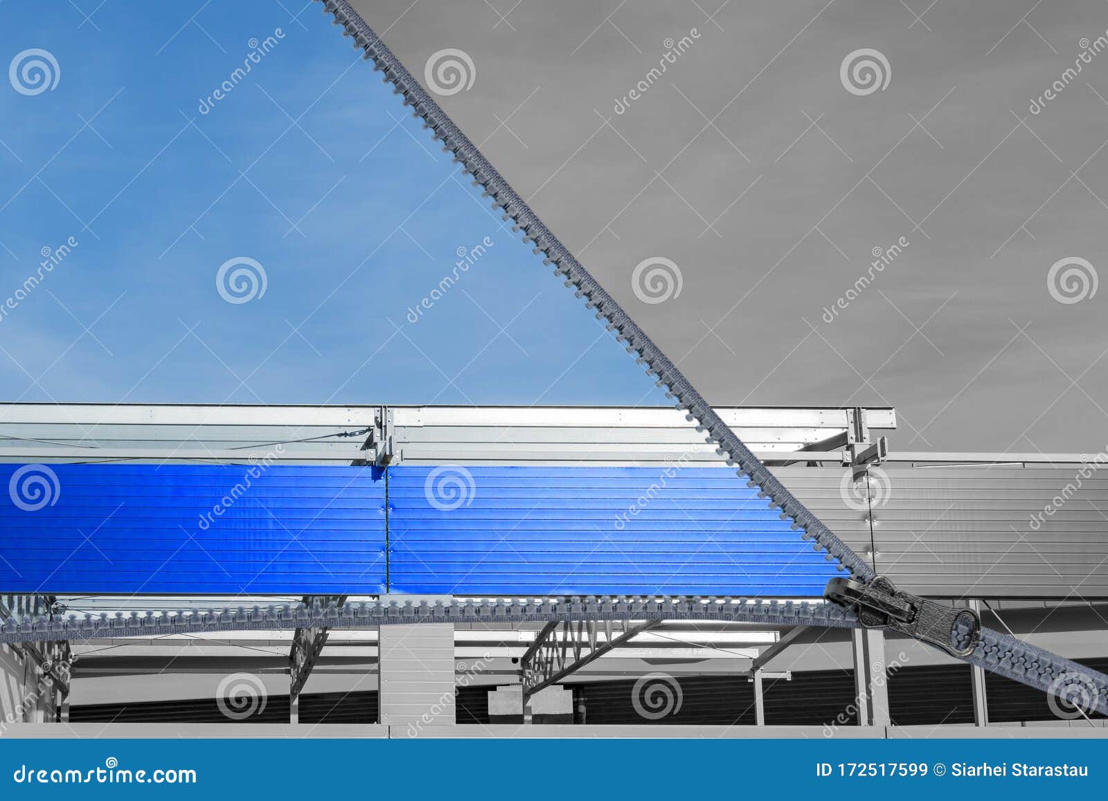 Fragment of a Building Under Construction from Sandwich Panels Stock ...