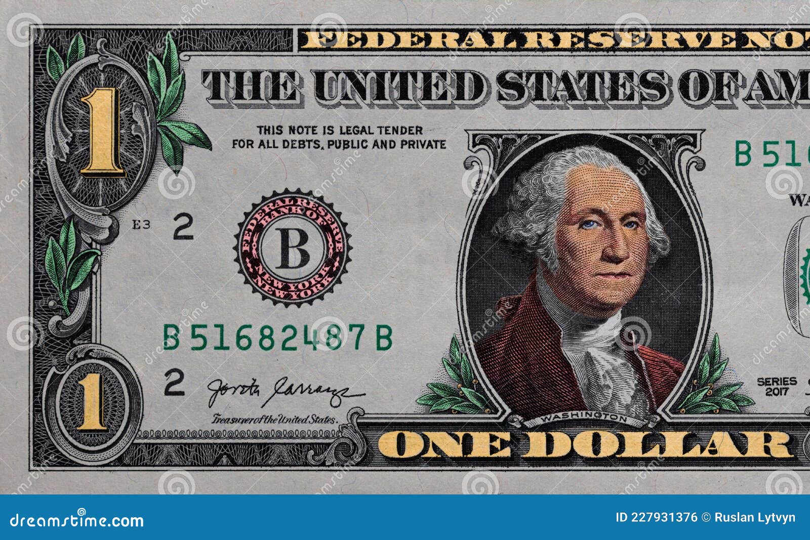 Fragment Colorized 1 Dollar Bill Stock Photos - Free & Royalty-Free ...