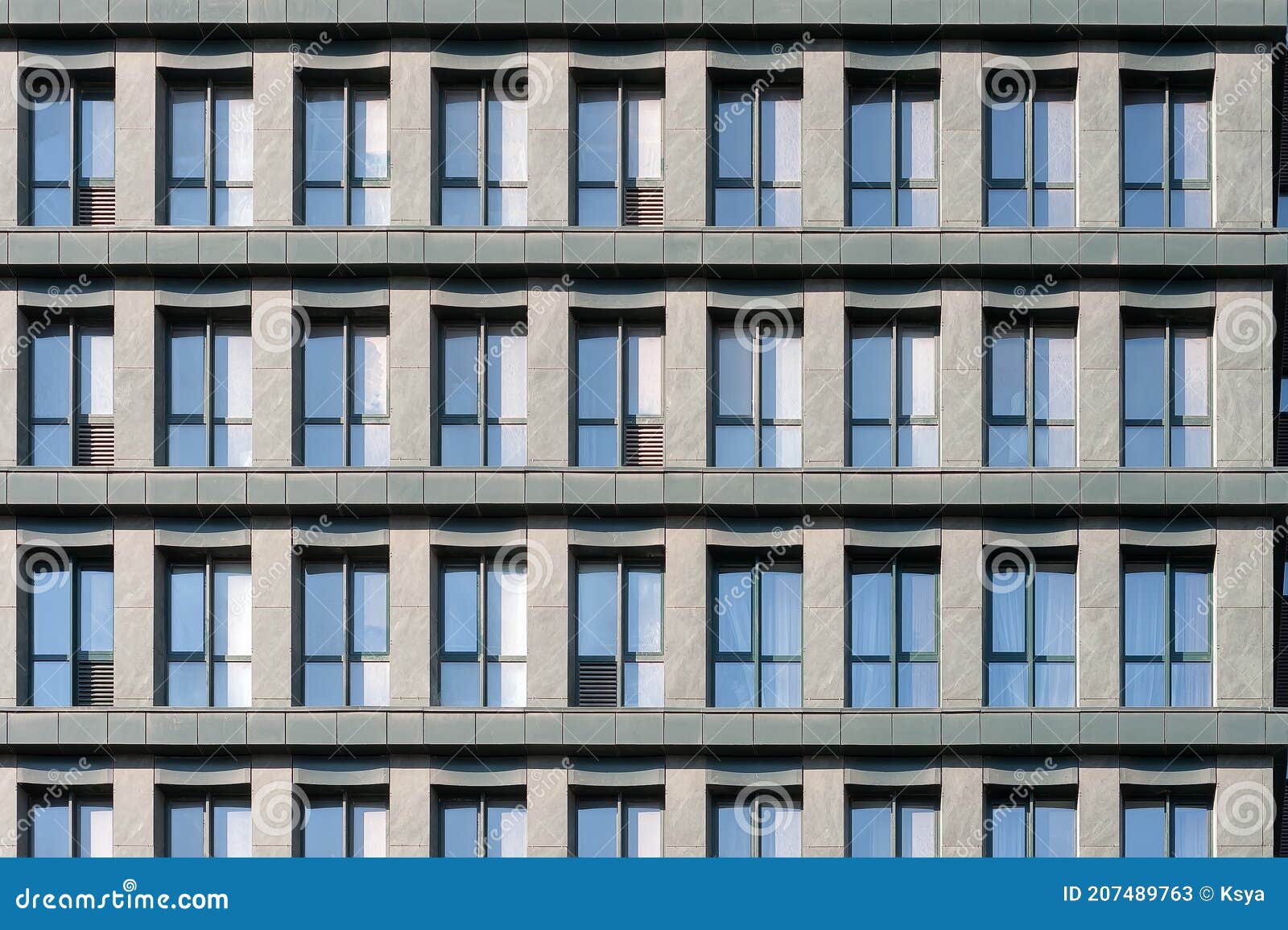 Fragment of Common Building Facade Stock Image - Image of flat ...