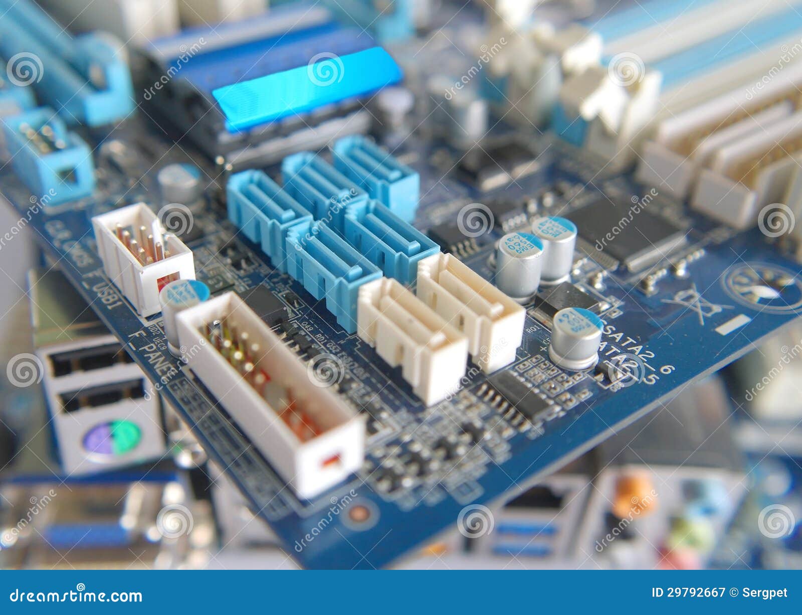 Computer Main Board Background Stock Photography | CartoonDealer.com ...