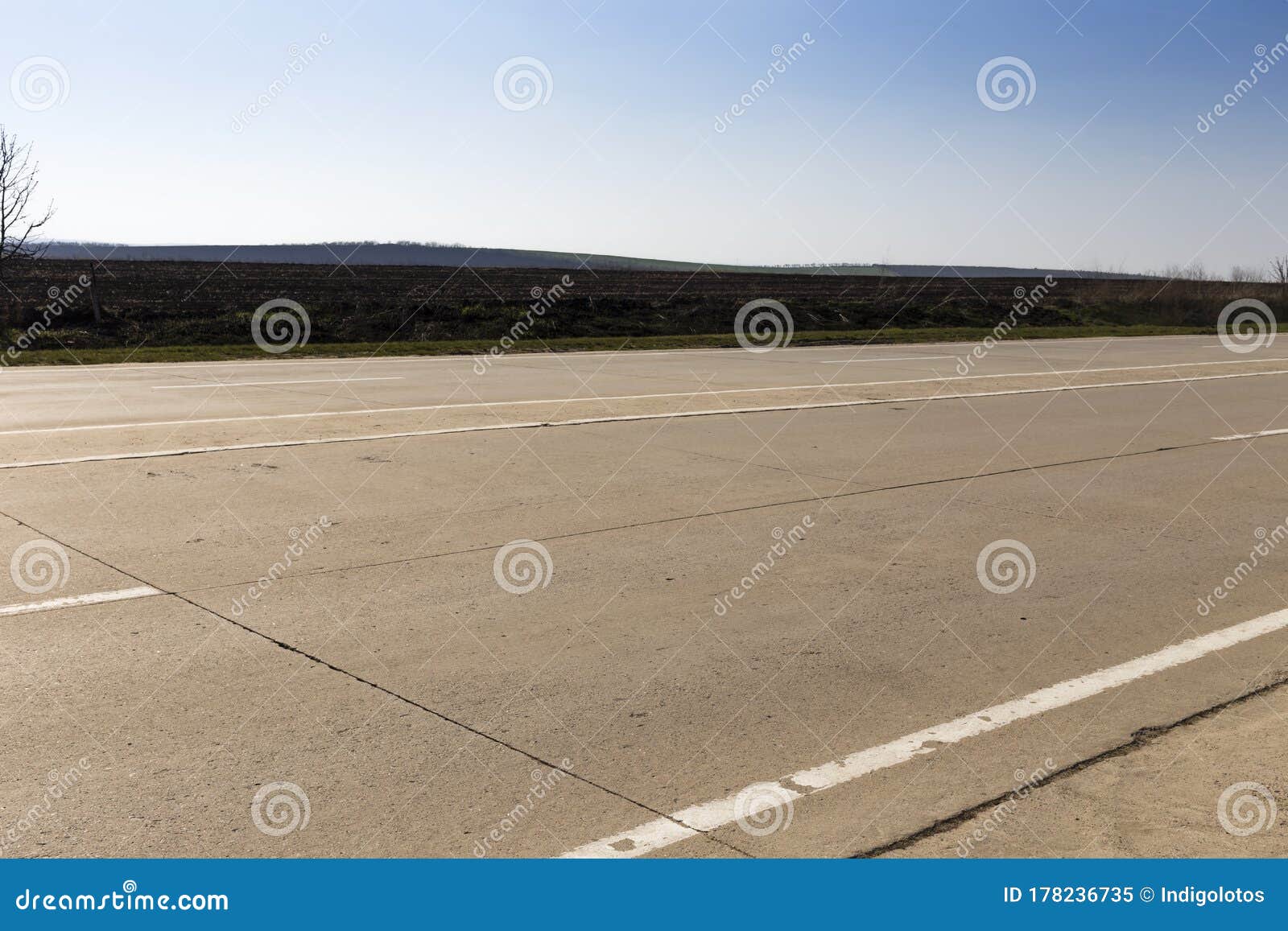 Fragment of a Concrete Road Stock Image - Image of grey, space: 178236735