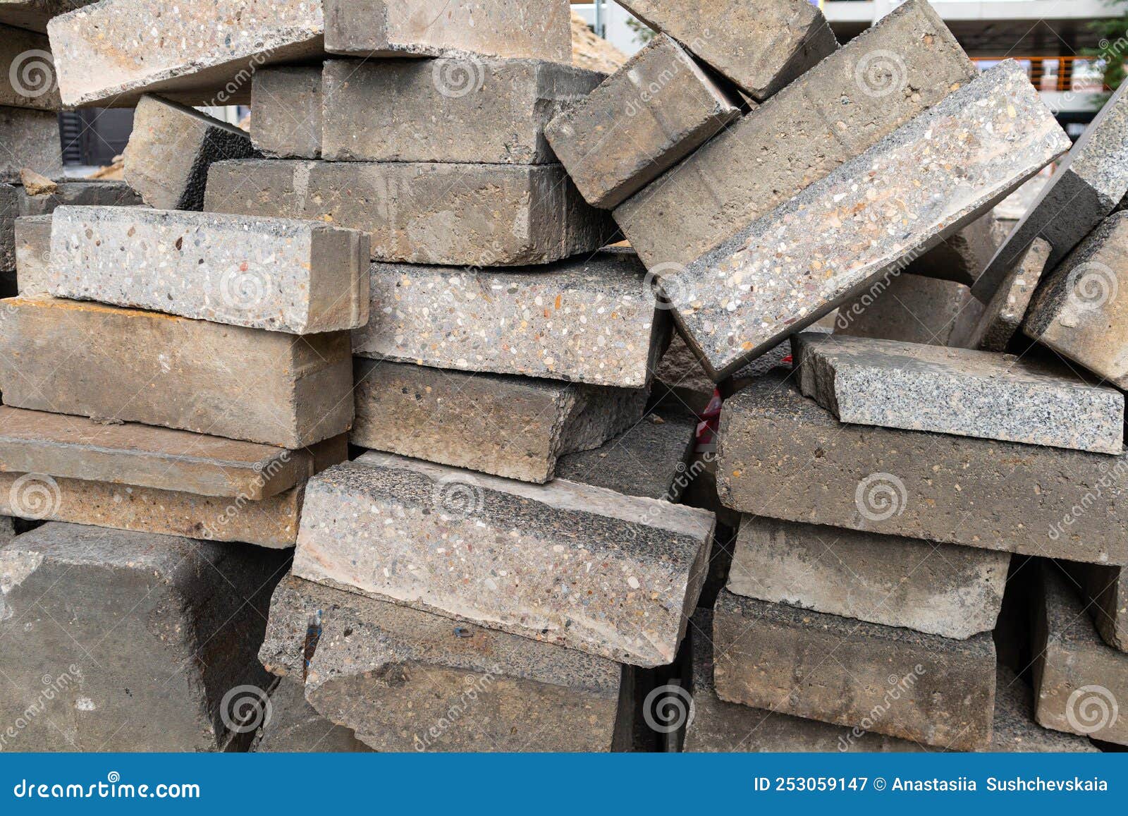 Fragment of Construction Site Pieces of Concrete Stock Image - Image of ...