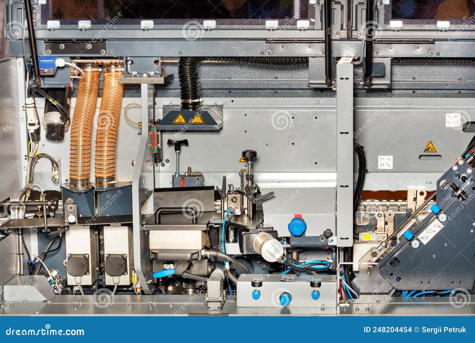 A Fragment of the Control Unit of a Modern Woodworking Machine Stock ...