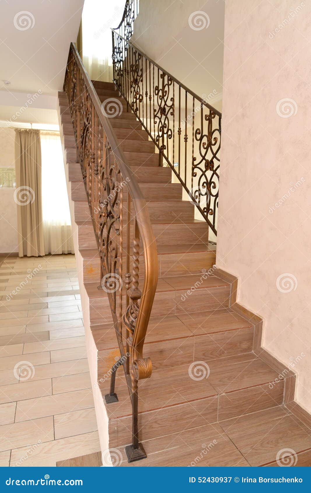 Fragment of a Corridor of Hotel with a Ladder Stock Image - Image of ...