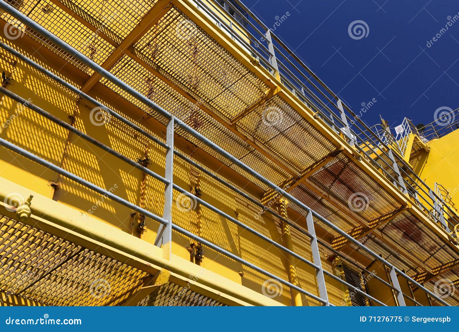 Fragment of the Deck Grating Stock Image - Image of transport, grating ...