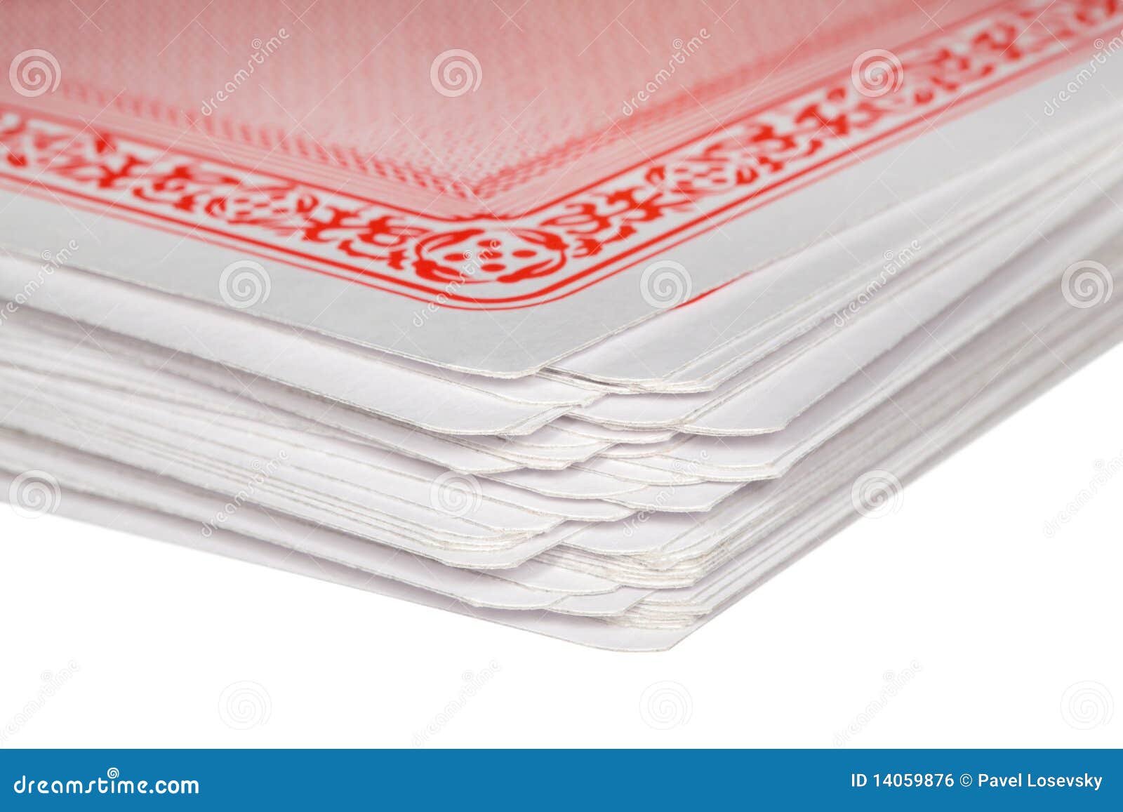 Fragment of Deck of Playing Cards Stock Photo - Image of leisure ...