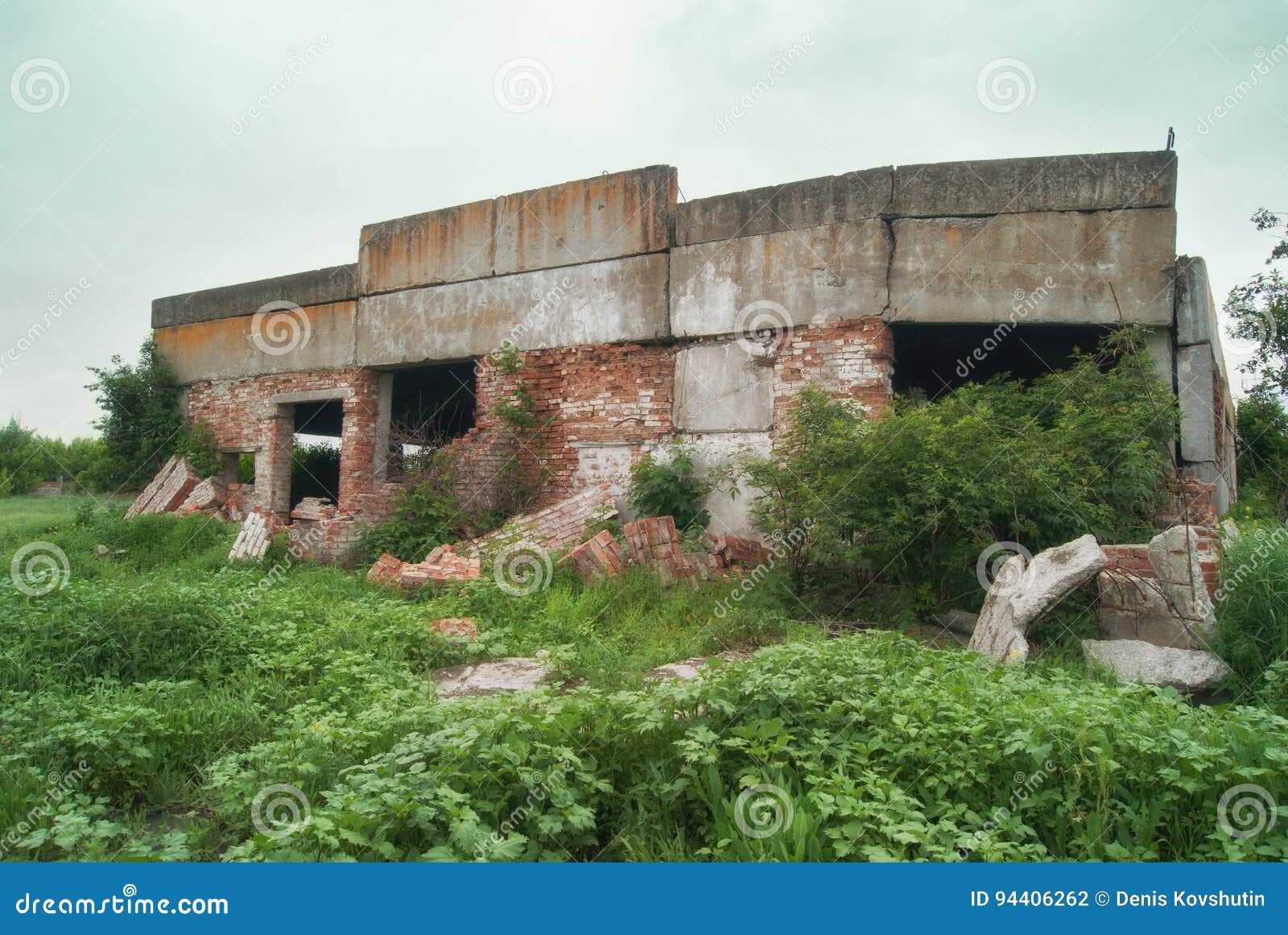 Fragment of the Destroyed Wall from Agricultural Buildings in the ...