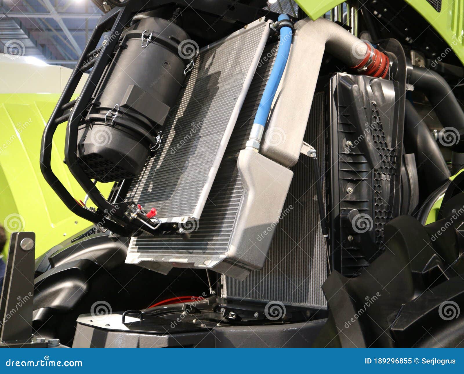 Fragment of the Diesel Engine. Units and Assemblies Stock Image - Image ...