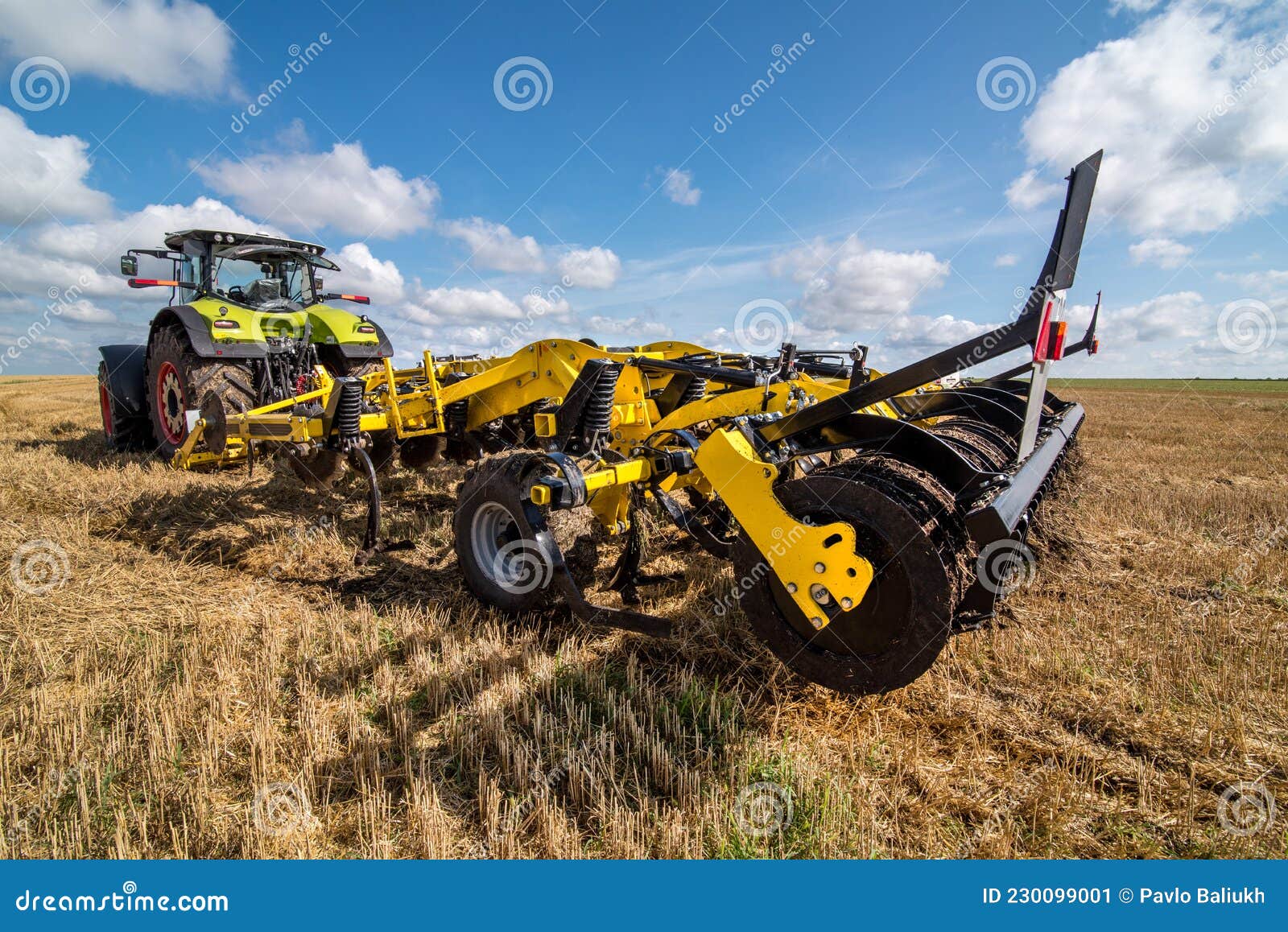 Disc Cultivator, a System for Soil Cultivation at Work, Intensive Soil ...