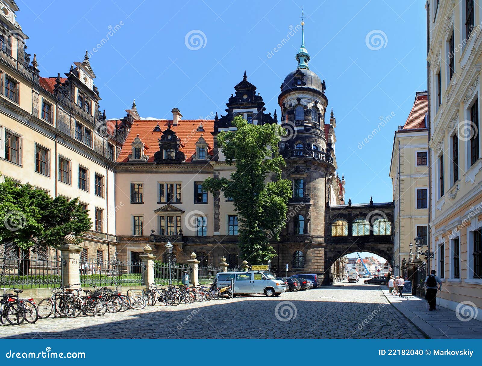 Fragment of the Dresden Castle, Germany Editorial Image - Image of ...