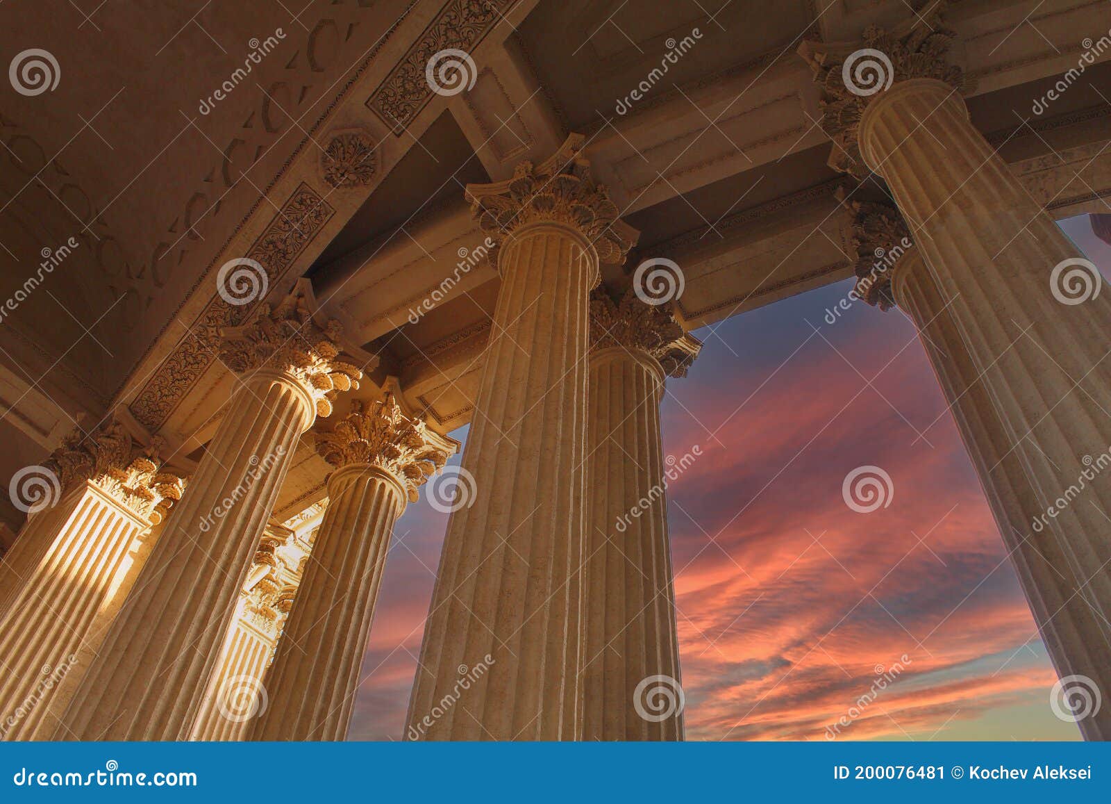 Old Columns Historic Architecture , Pillars Closeup Stock Photo ...