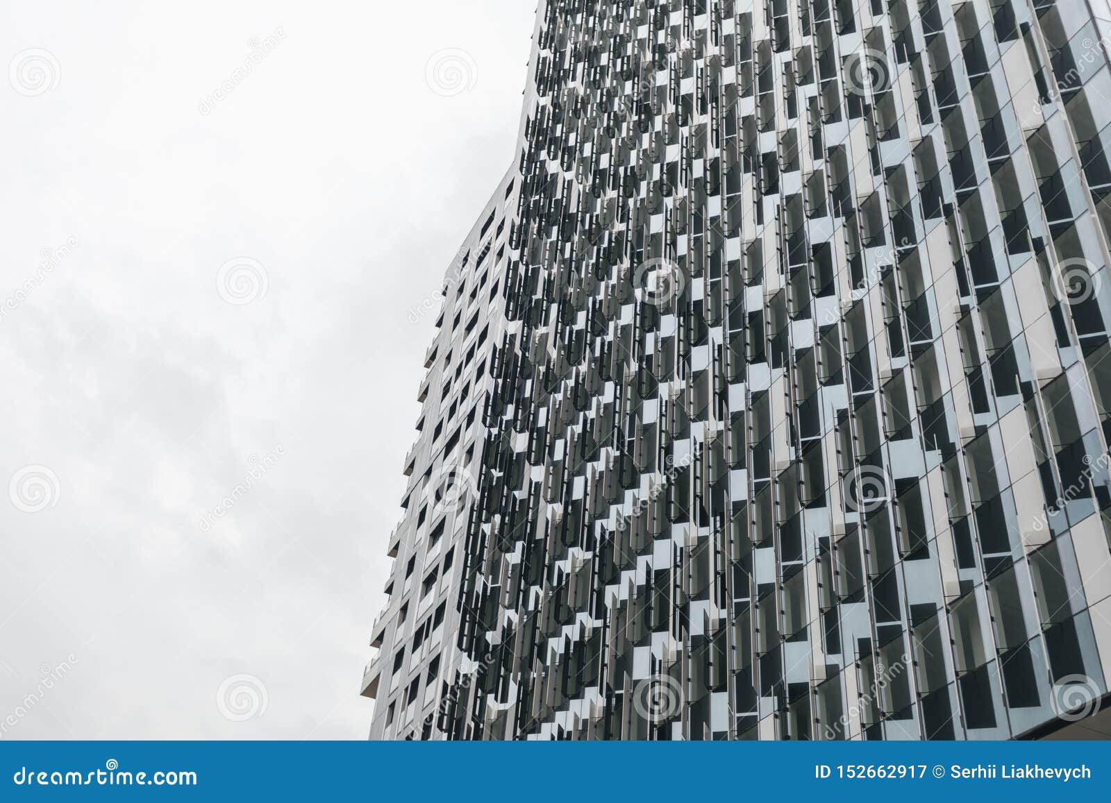 Fragment of the Facade of the Building. Stock Image - Image of material ...