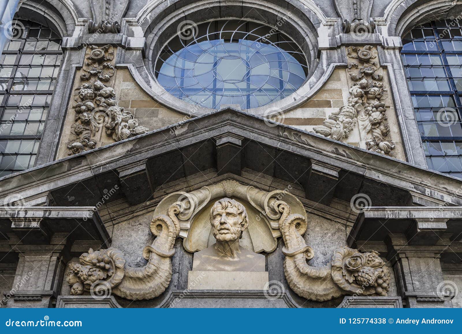 Fragment of the Facade of the House of Rubens Stock Photo - Image of ...