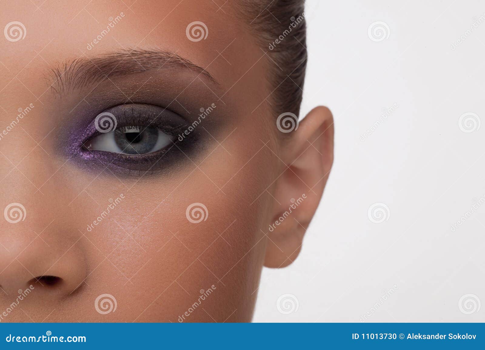 Fragment of a Fine Woman S Face Stock Photo - Image of cosmetics, close ...