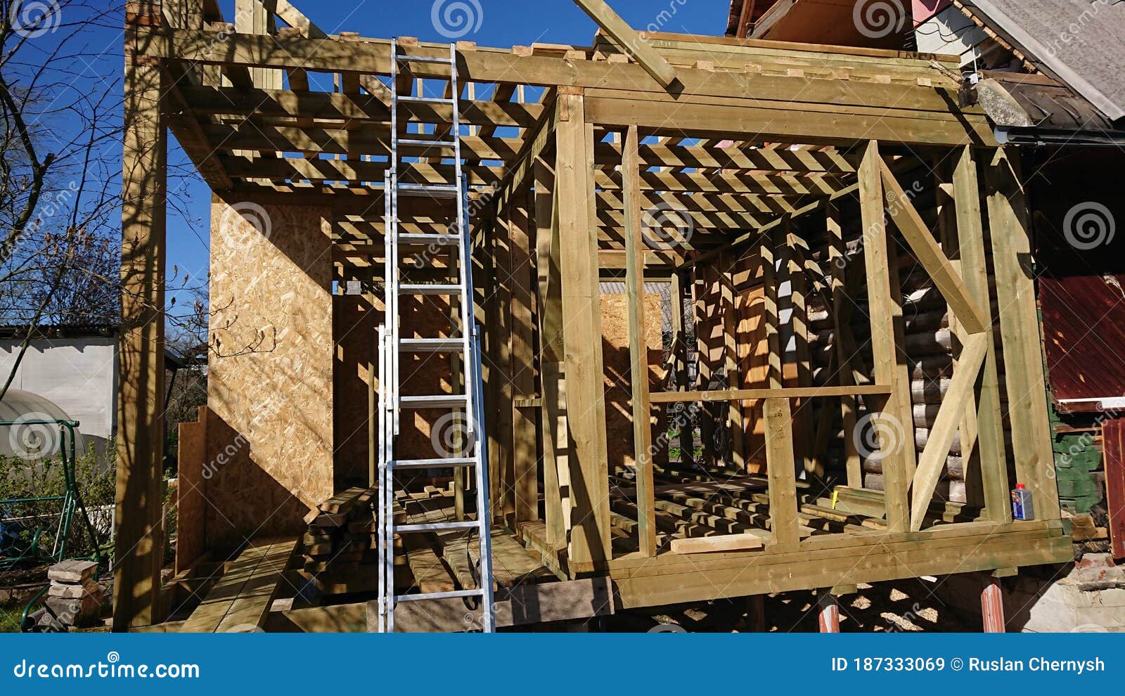 Construction of a Frame System Stock Image - Image of system, body ...