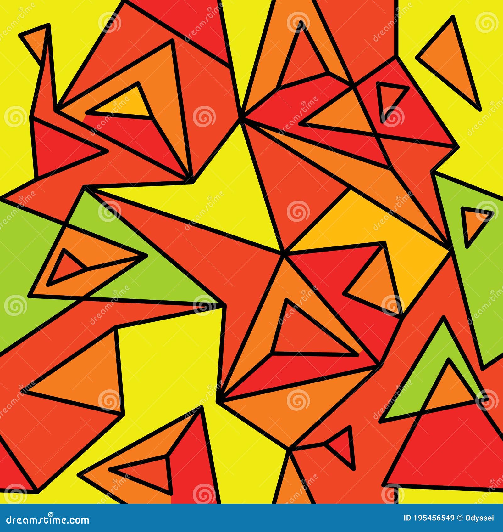 Fragment of Geometric Cubism, Abstract Seamless Pattern 3.2 Stock ...