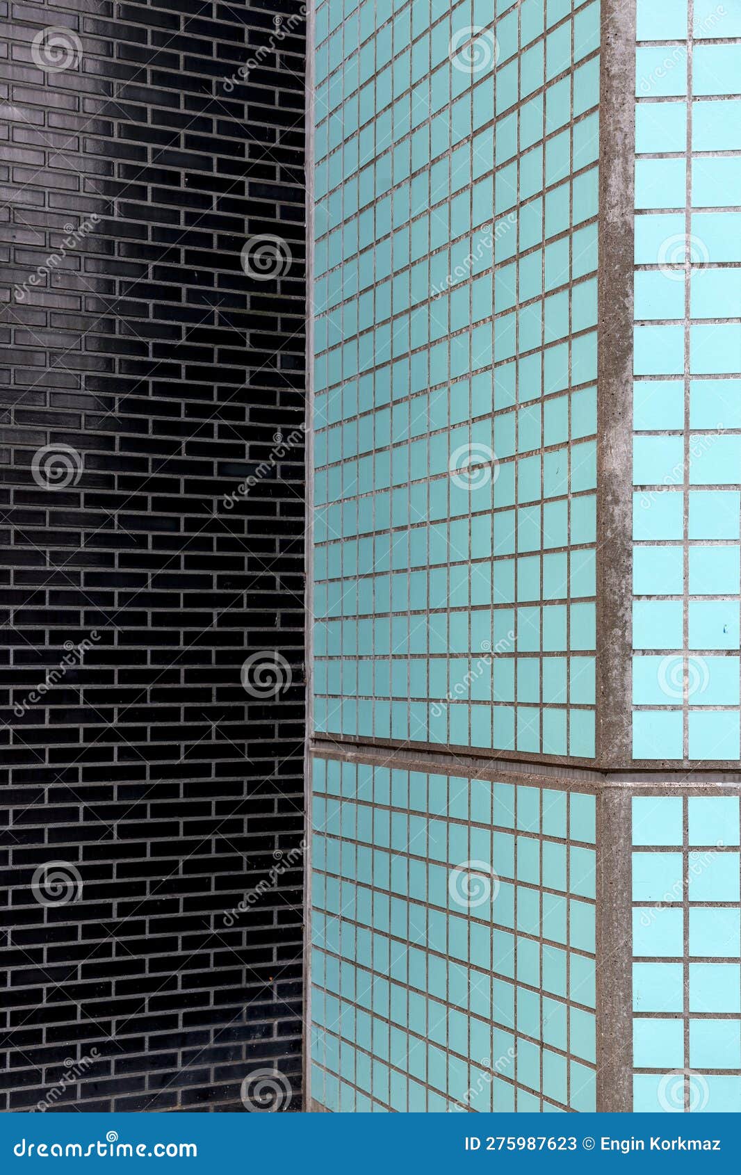 Fragment of Glazed Ceramic Tiled Wall Stock Image - Image of rough ...