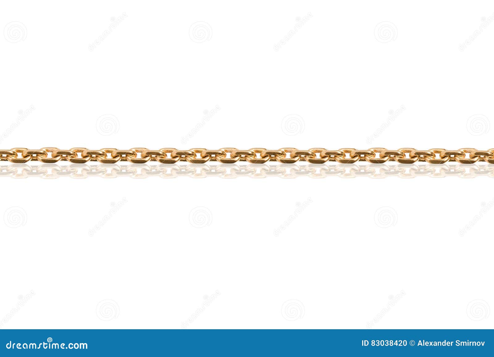Fragment of a gold chain stock photo. Image of macro - 83038420