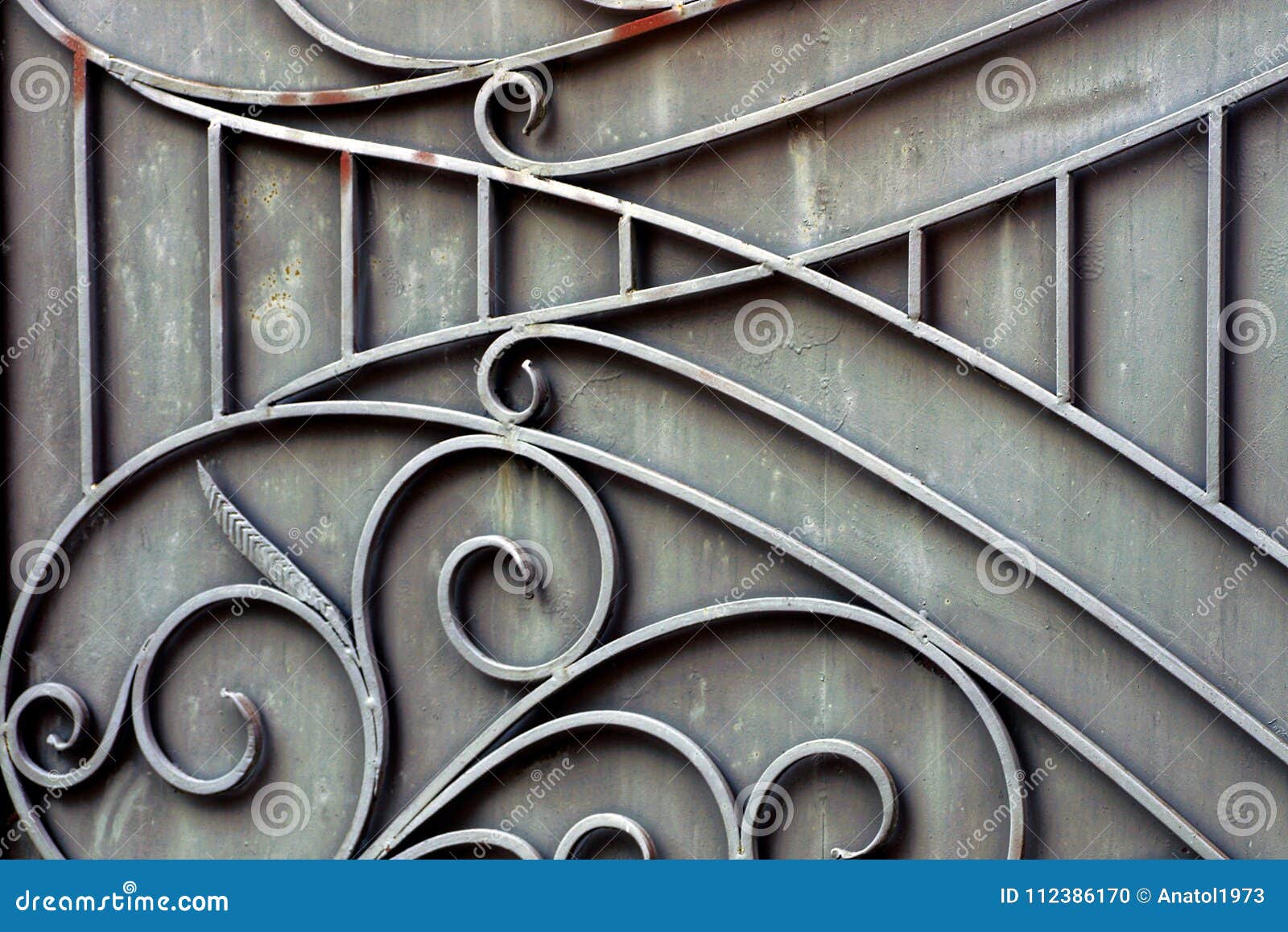 Steel Pattern of Rods on Iron Gray Gates Stock Photo - Image of pattern ...