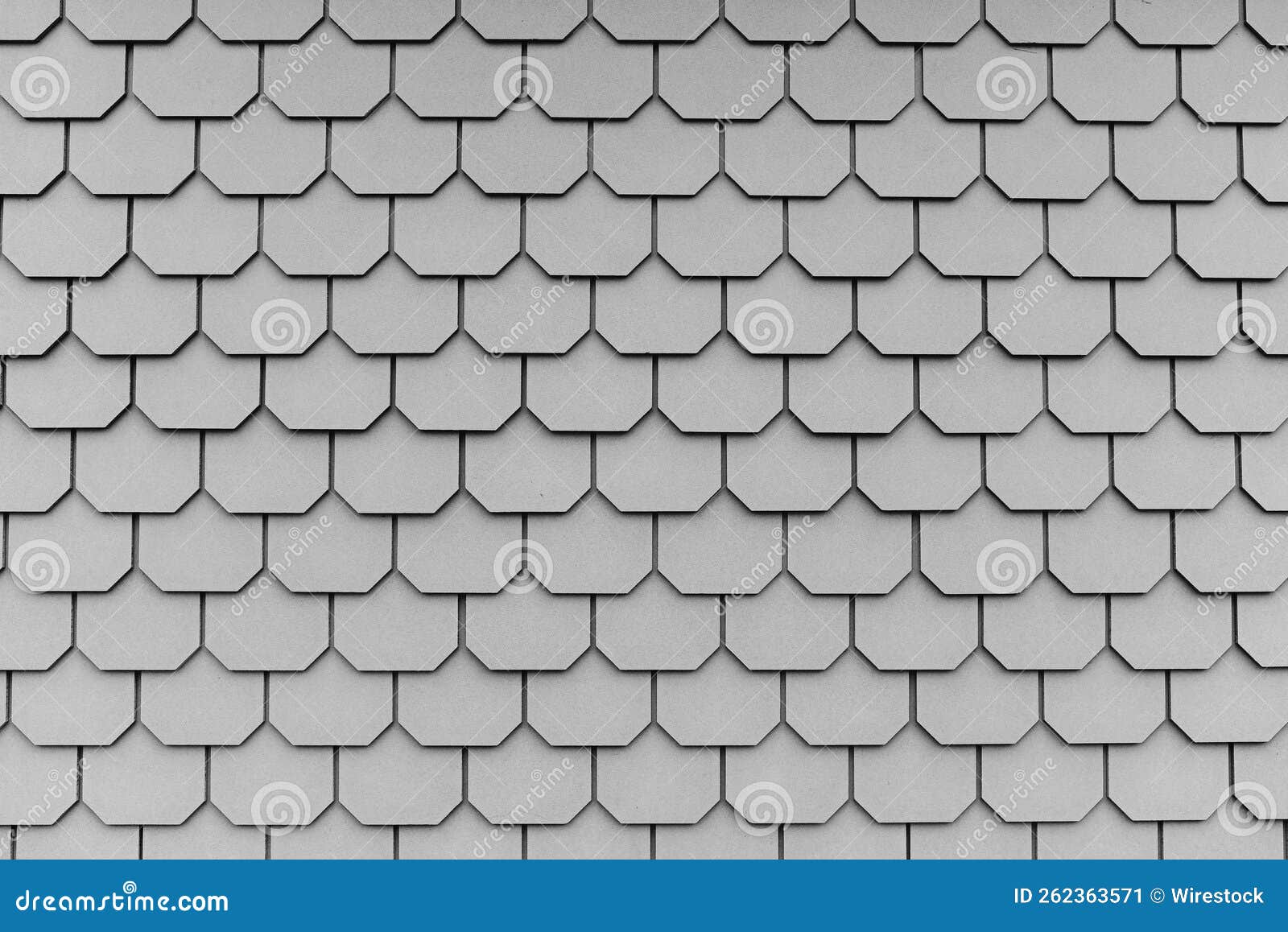 Fragment of Gray Octagon-shaped Roof Tiles Stock Image - Image of ...