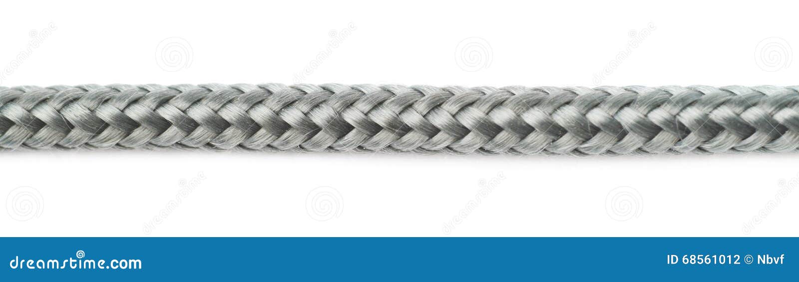 Fragment of Gray Rope Isolated Stock Photo - Image of toughness, fiber ...
