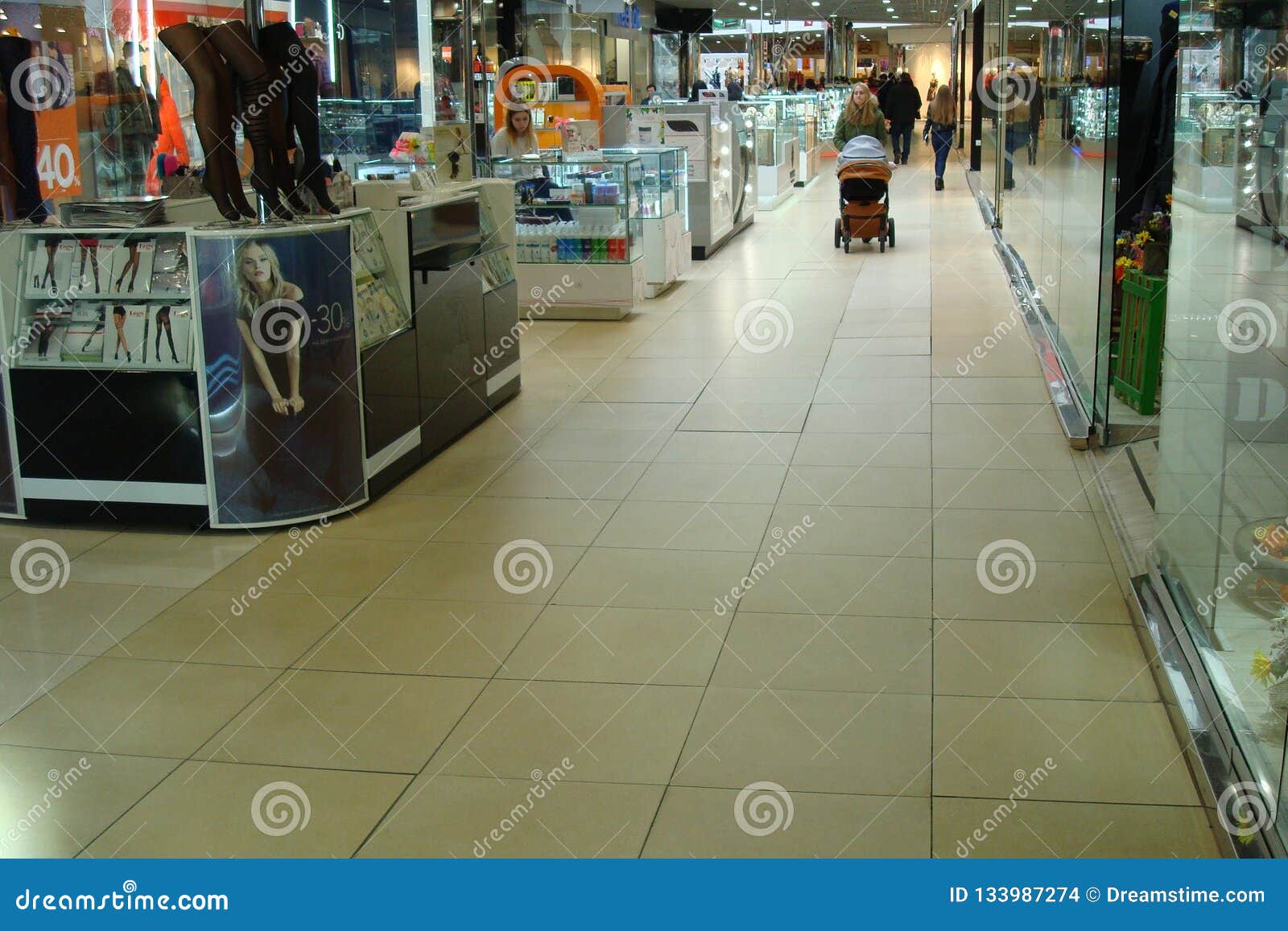 Fragment of Hall Commercial Entertaining Complex Editorial Stock Image ...