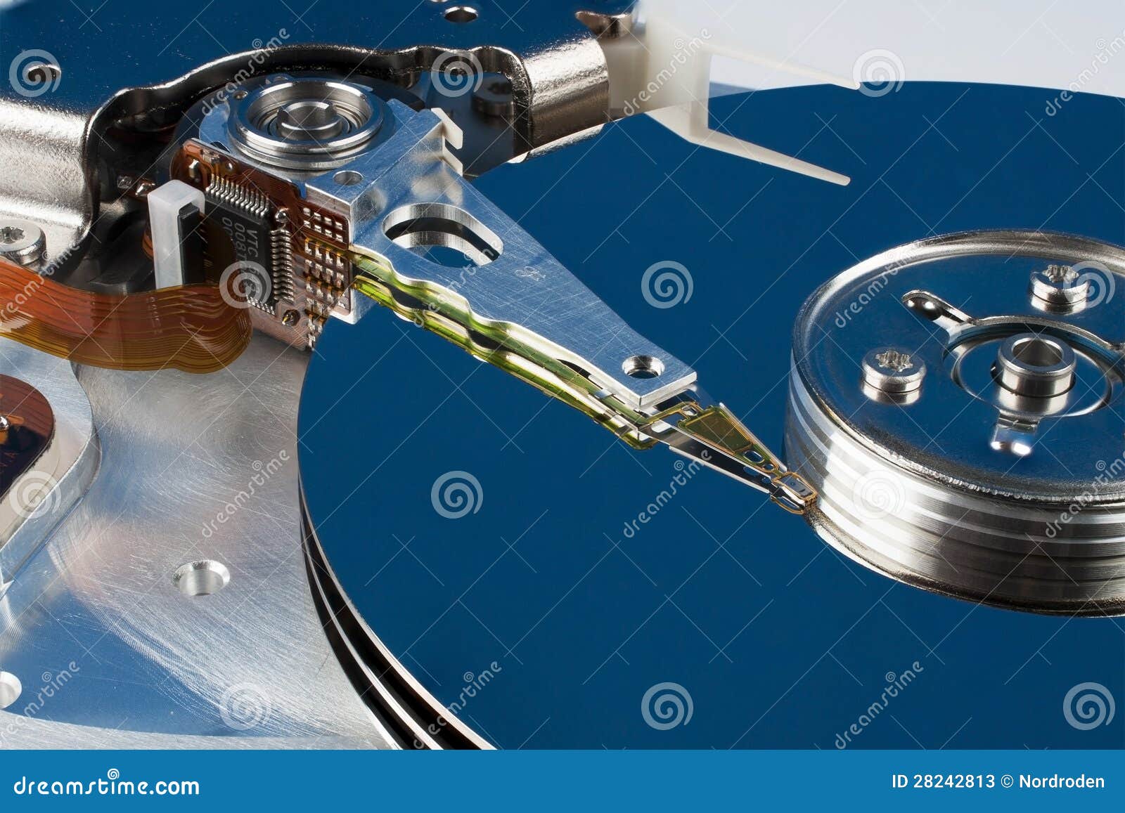Fragment of Hard Disk Close-up Stock Image - Image of field, storage ...