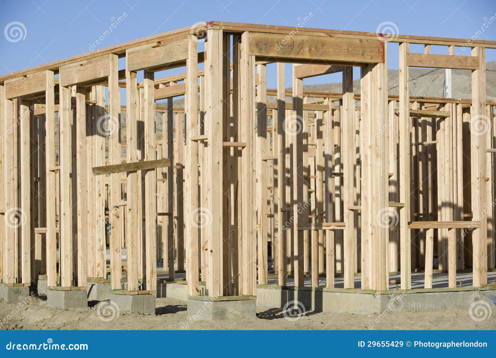 Fragment of Home Construction Stock Image - Image of housing ...