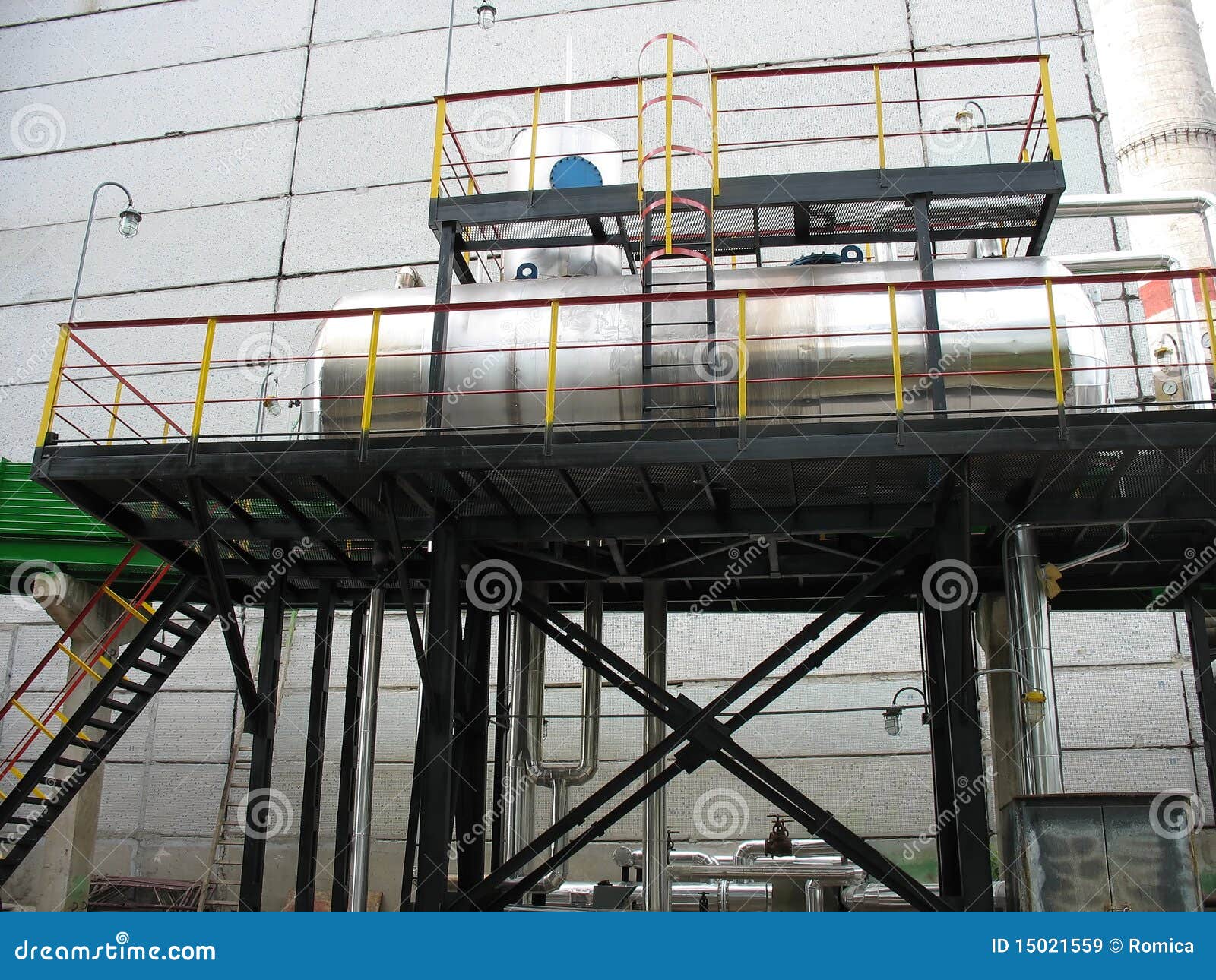 Fragment of Infrastructure - Industrial Water Tank Stock Image - Image ...